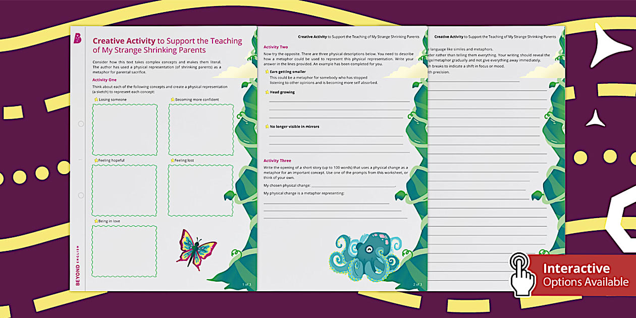 Creative Activity to Support My Strange Shrinking Parents