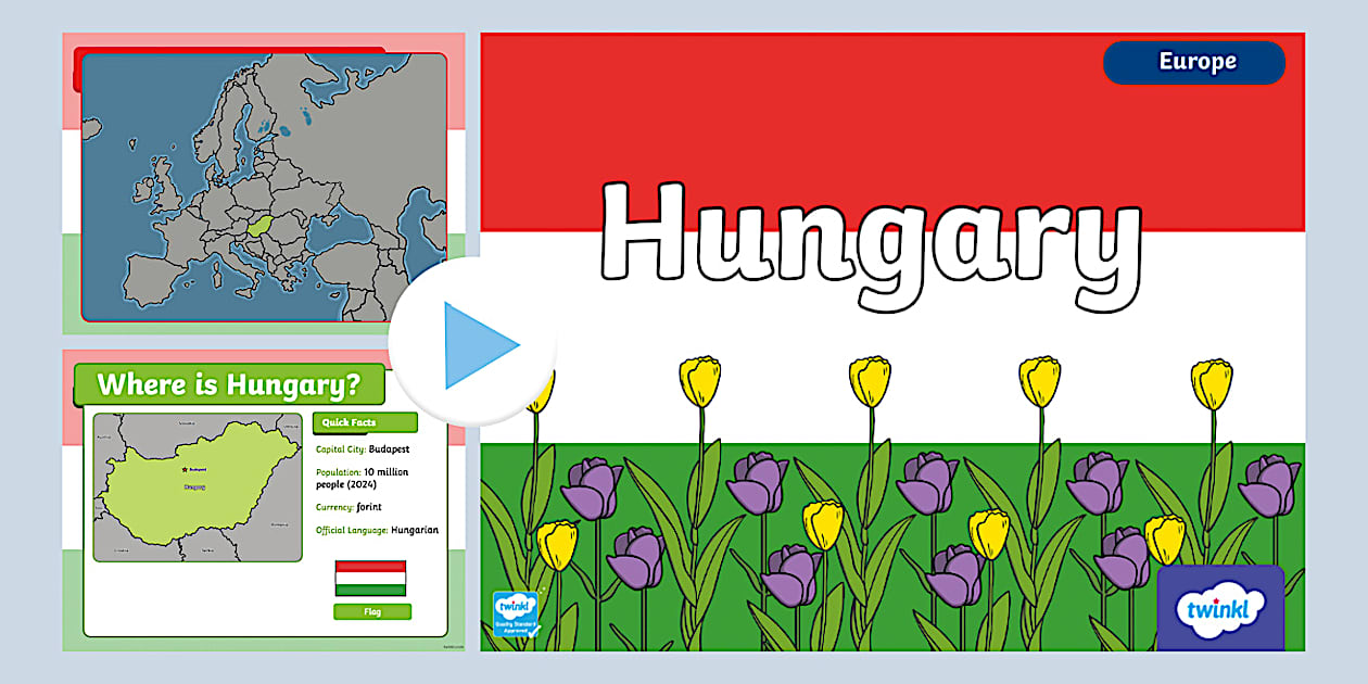 KS1 Hungary PowerPoint - Europe - Geography (teacher made)