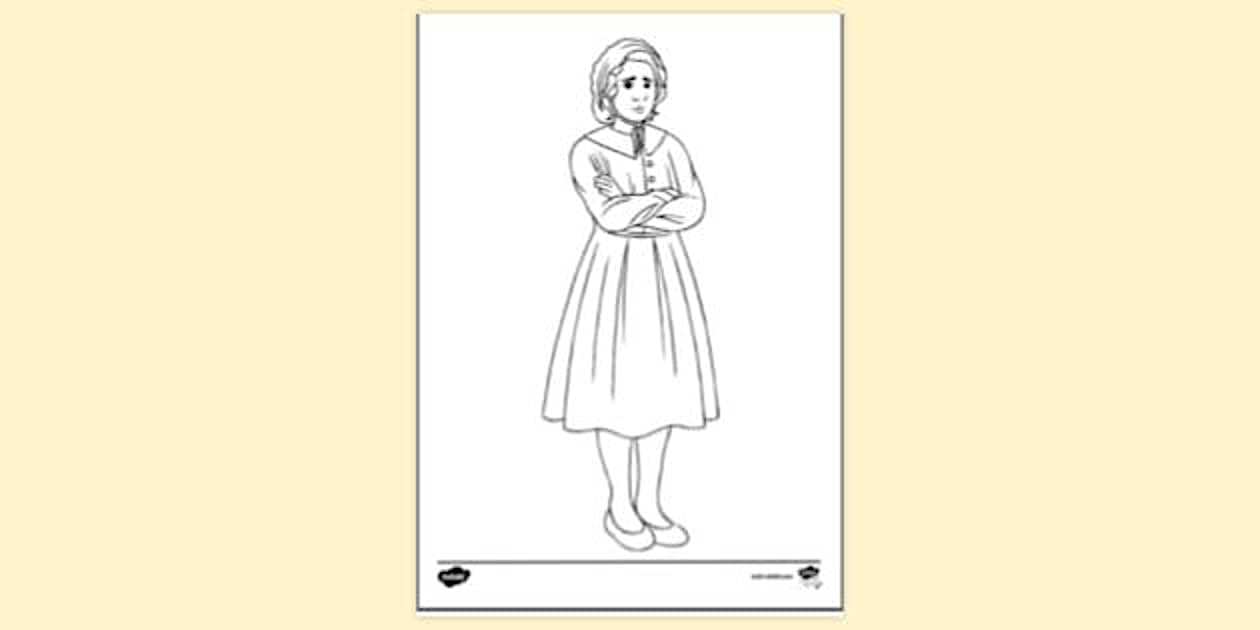 Helen Burns Colouring Sheet | Colouring Sheets - Twinkl