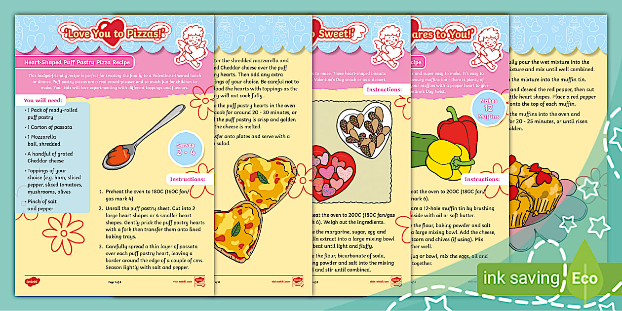 Budget Valentine’s Day Recipes (teacher made) - Twinkl