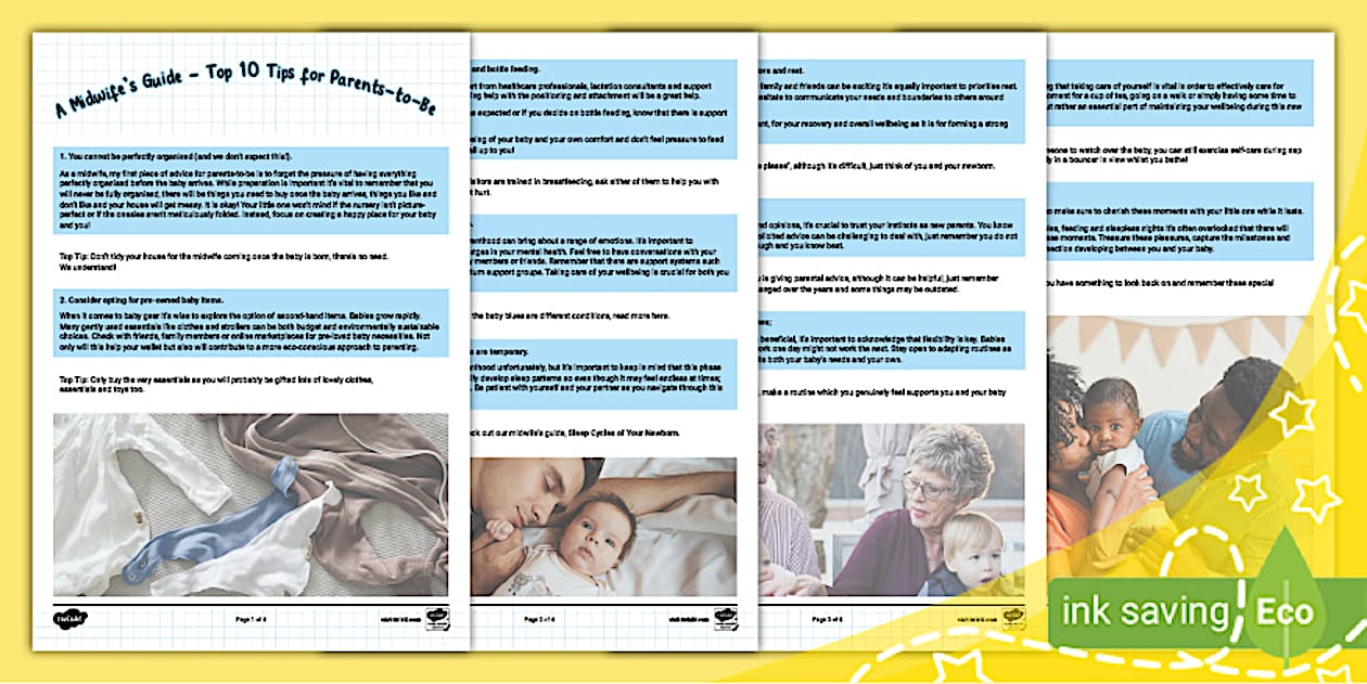 A Midwife’s Guide - Top 10 Tips for Parents-to-Be - Twinkl