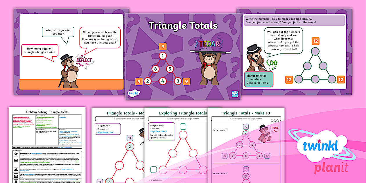 👉 Y2 Solve Addition Problems Planit Maths Lesson 1