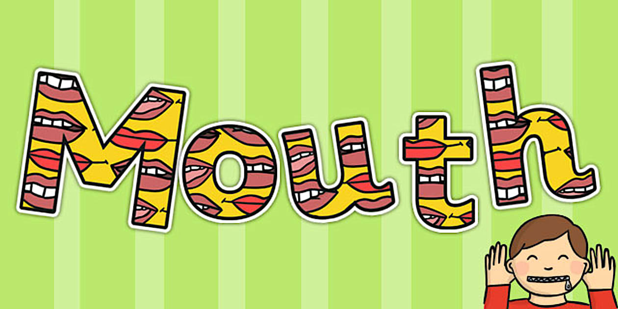 Mouth Display Lettering (Hecho por educadores) - Twinkl