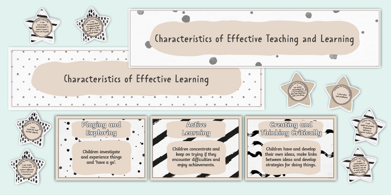 Minimal Neutral Tone Characteristics of Effective Teaching and Learning
