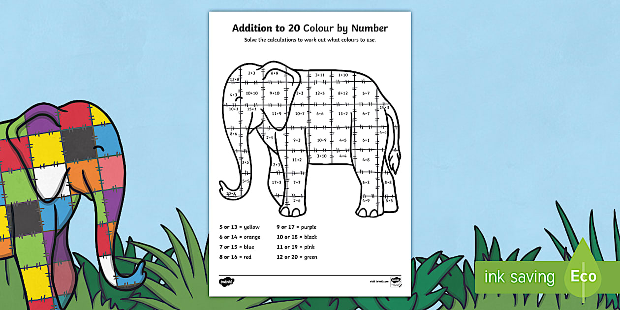 Paint By Numbers Maths Worksheet - Primary Resources