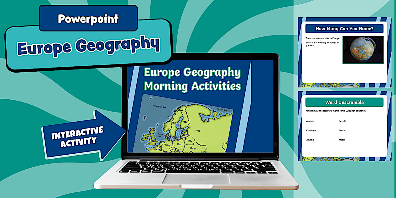 Europe Geography Morning Activities PowerPoint