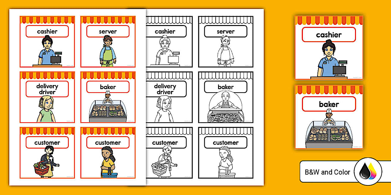 Pie Shop Dramatic Play Badges