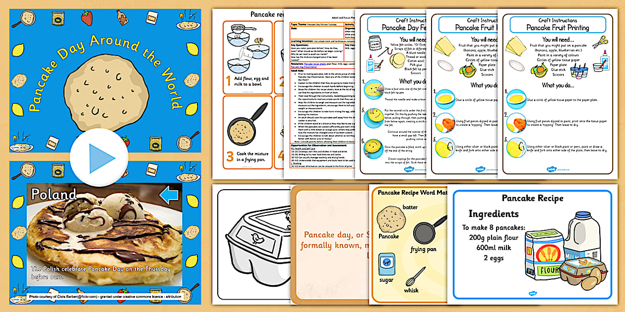 Pancake Day Activity and Craft Resource Pack (Teacher-Made)