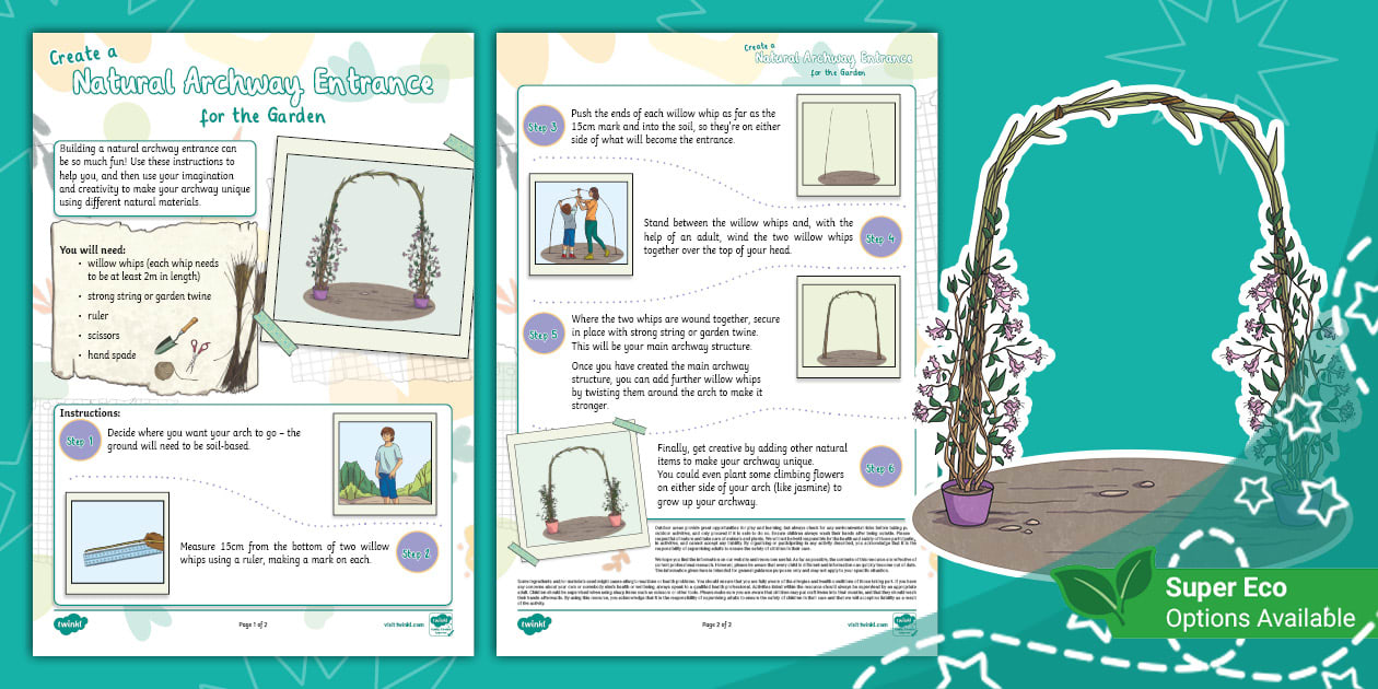 Create a Natural Archway Entrance for the Garden - Twinkl