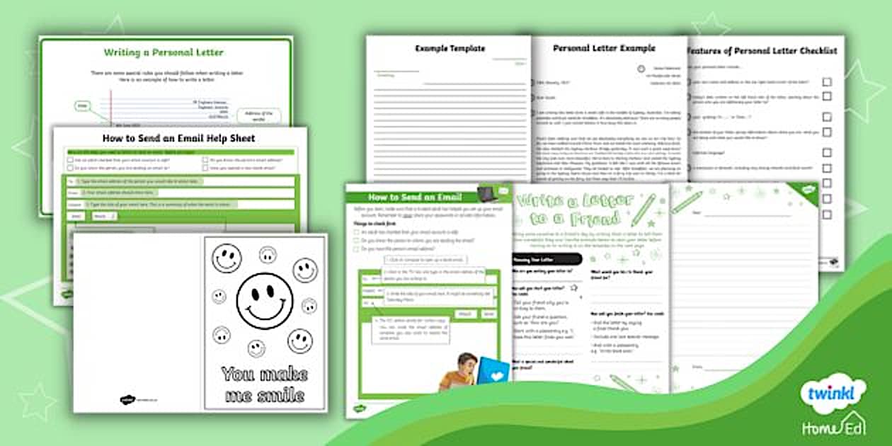 Home Education Pen Pal Starter Pack - Pen Pal Printables