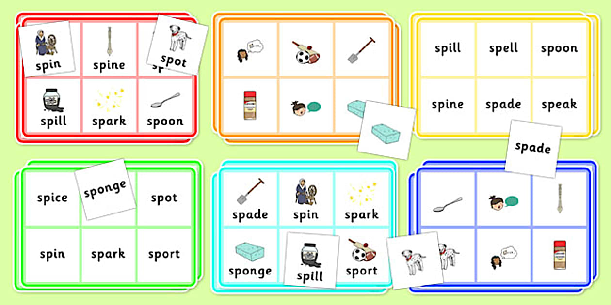 'SP' Blending Bingo - Primary Resources (teacher made)
