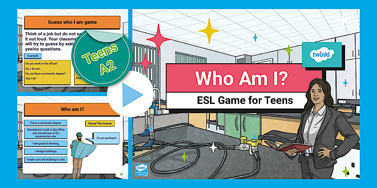 ESL Who Am I Game (teacher made) - Twinkl