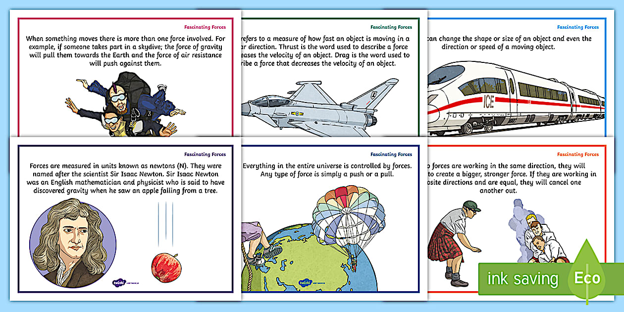 Fascinating Forces Display Facts Posters (Teacher-Made)