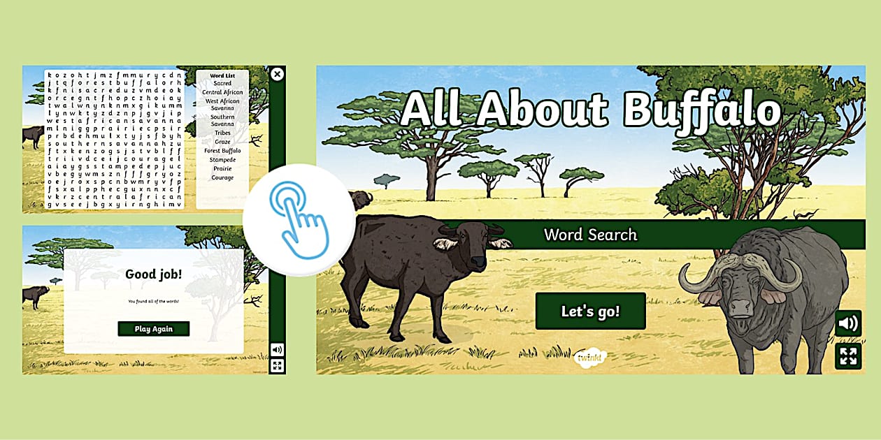 All About Buffalo Word Search: Engaging for Kids | Twinkl