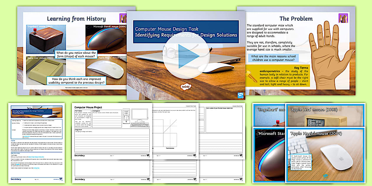 Computer Mouse Design Task Lesson 1: Identifying Requirements
