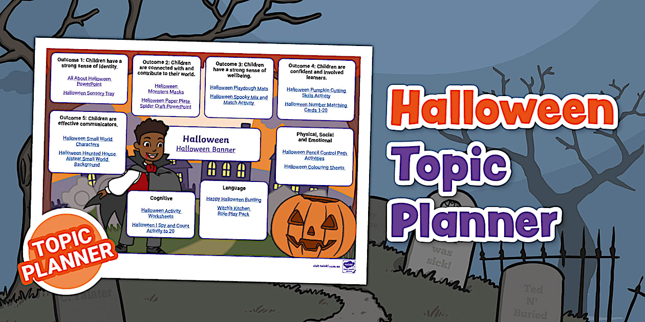 Halloween Topic Planner