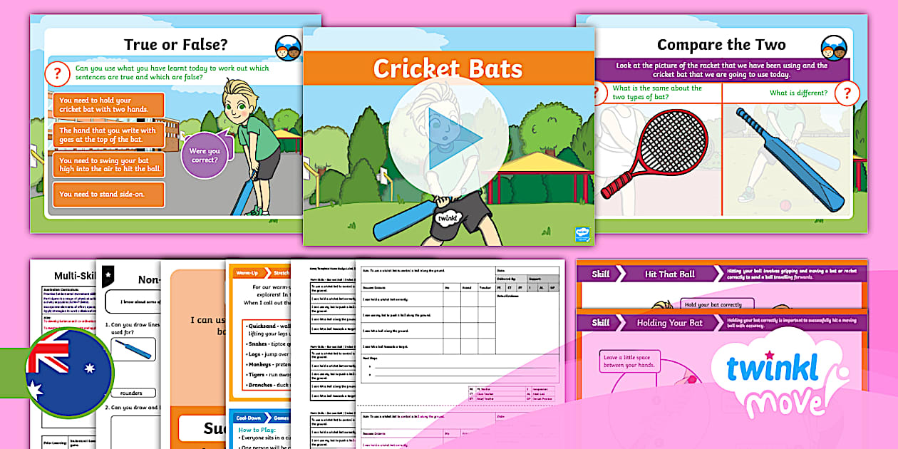 Multi-skills: Bat and Ball Lesson 4: Cricket Bats - Twinkl