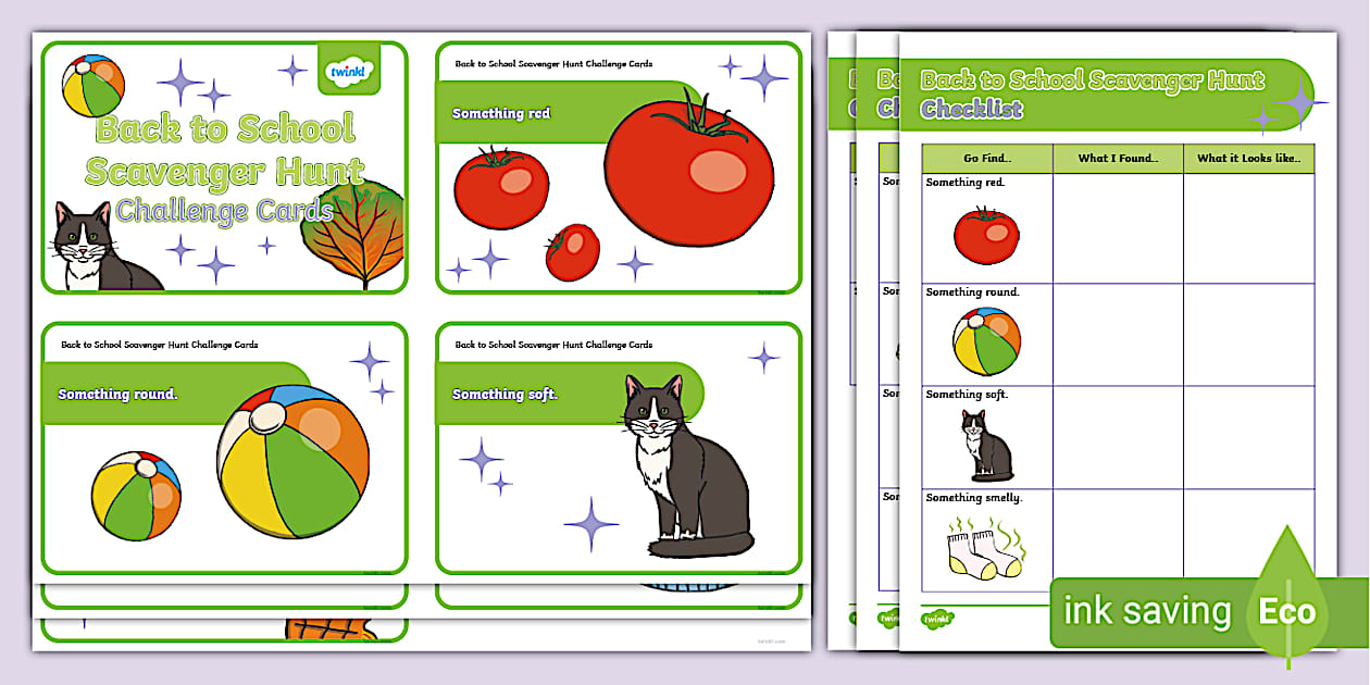 Back to School Scavenger Hunt (Teacher-Made) - Twinkl