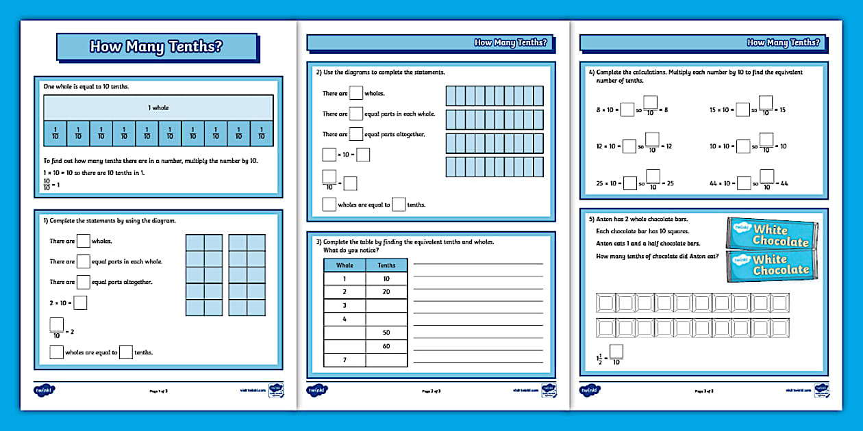 👉 How Many Tenths In One and a Half | Twinkl | Maths | KS2