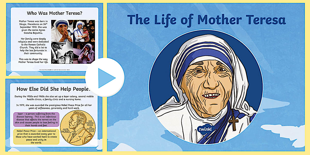 KS2 Mother Teresa PowerPoint - History Resource - Twinkl