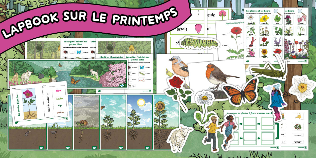 Lapbook sur le printemps