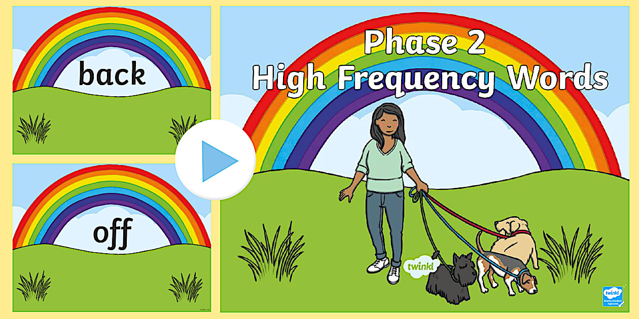 Phase 2 High Frequency Words PowerPoint - Twinkl