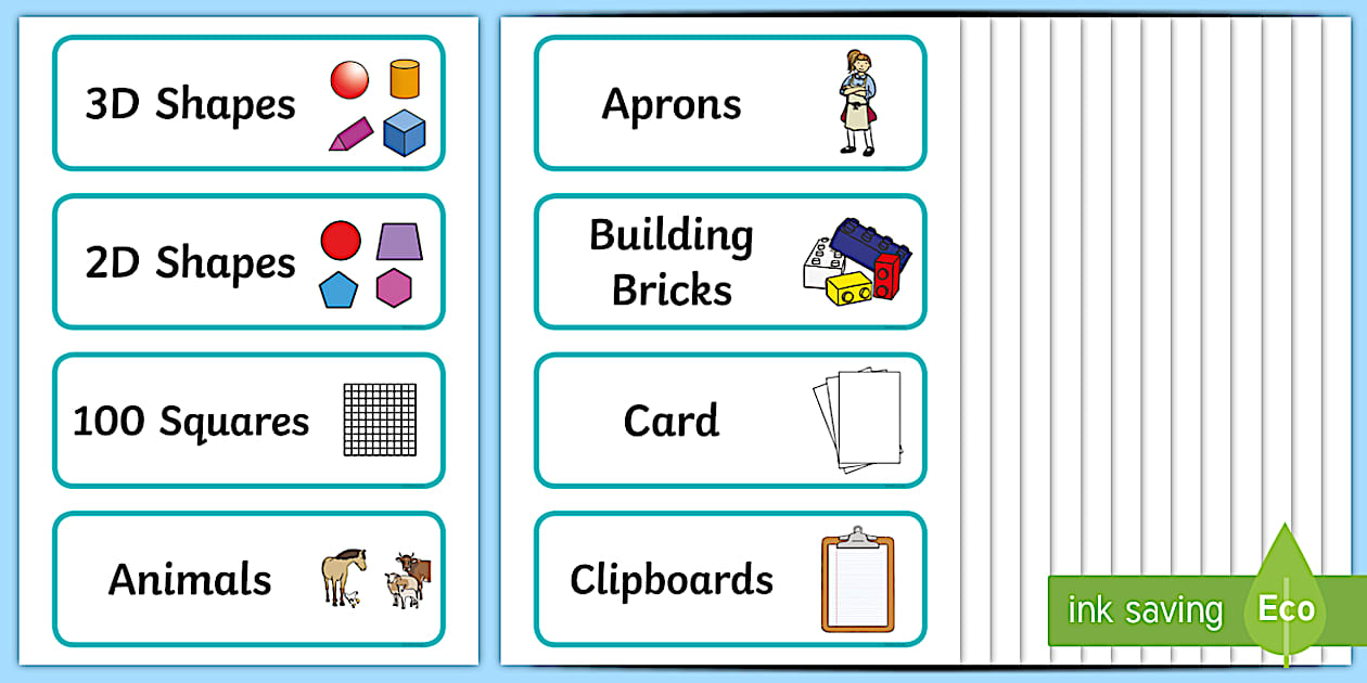 Blue Themed Editable Classroom Resource Labels - Twinkl