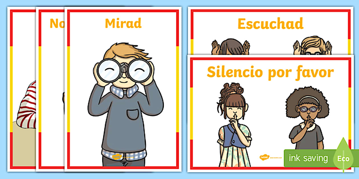 Classroom Commands in Spanish Display Posters (teacher-made)