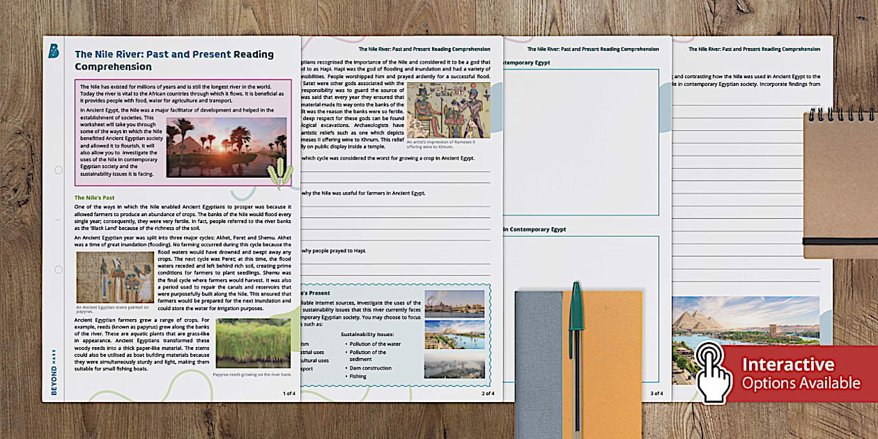 The Nile River: Past and Present Reading Comprehension