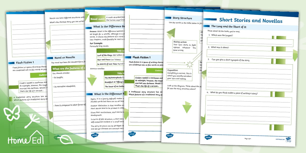 Secondary English Cheat Sheet: Short Stories and Novellas