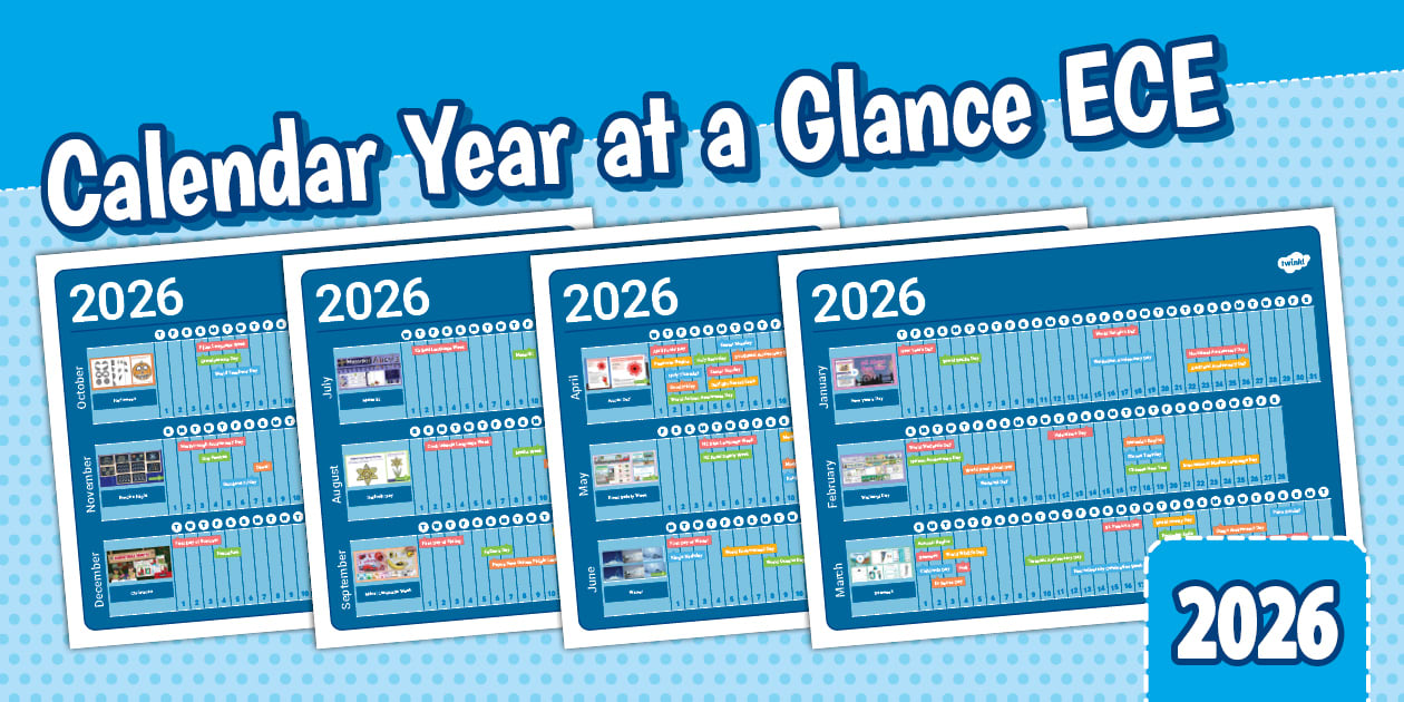 ECE Calendar 2026 | Twinkl Early Years Resources