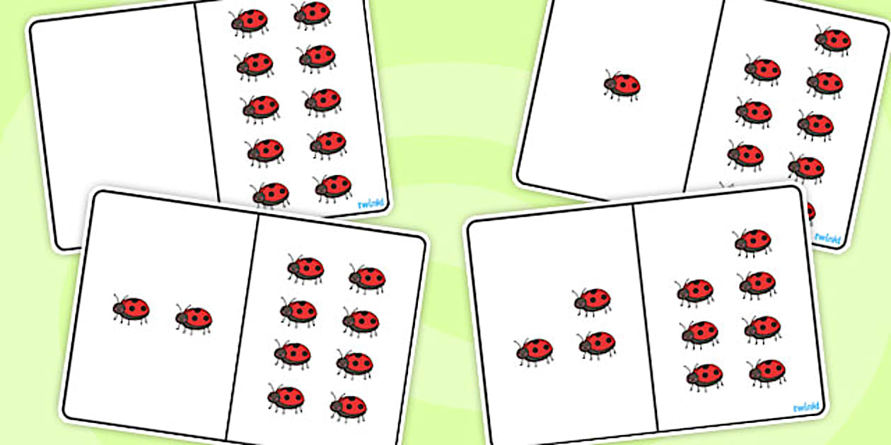 Ladybird Counting Number Bonds to 10 (Teacher-Made) - Twinkl