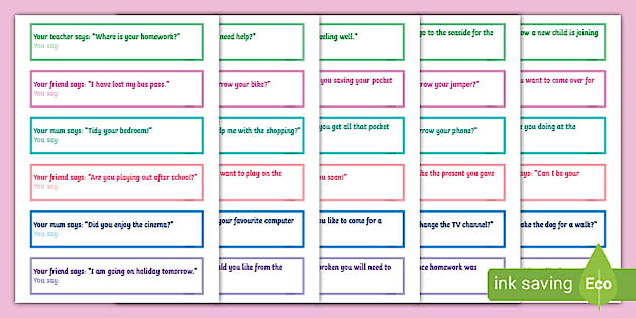 What Would You Say Next - Conversation Activity | Twinkl