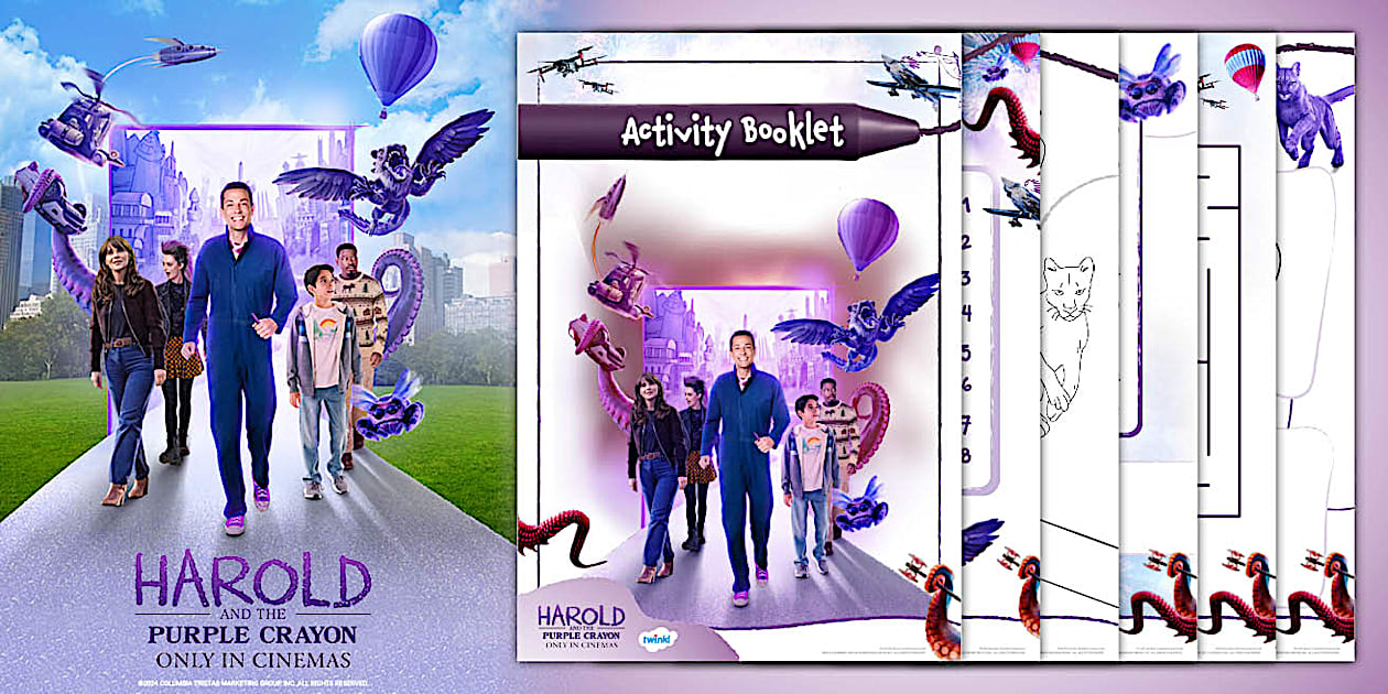 FREE! - Harold and the Purple Crayon Activity Sheets | Sony Pictures