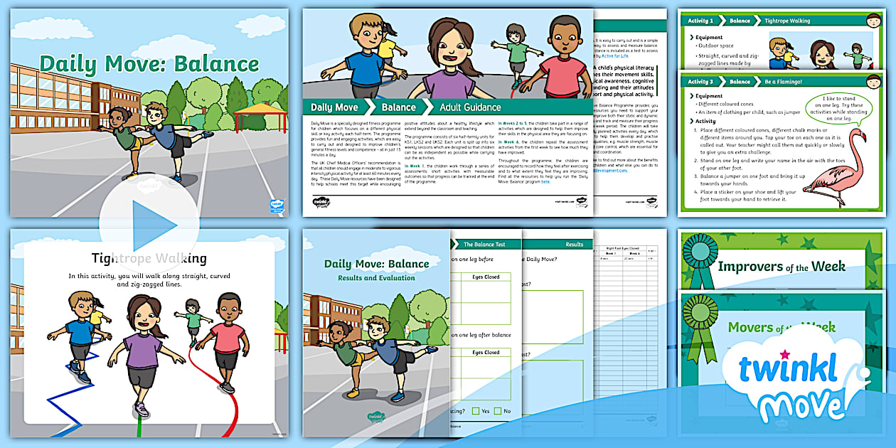 👉 Physical Education Balance Lesson Plan | KS1 Daily Move