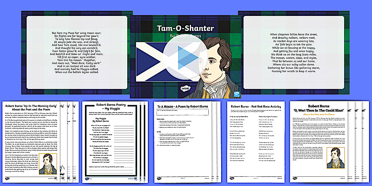 Robert Burns Poetry Resource Pack - Twinkl