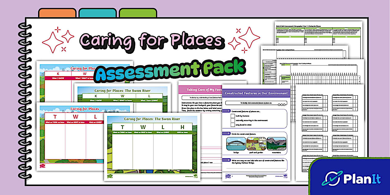 Year 1 HASS Geography Caring for Places Assessment Pack