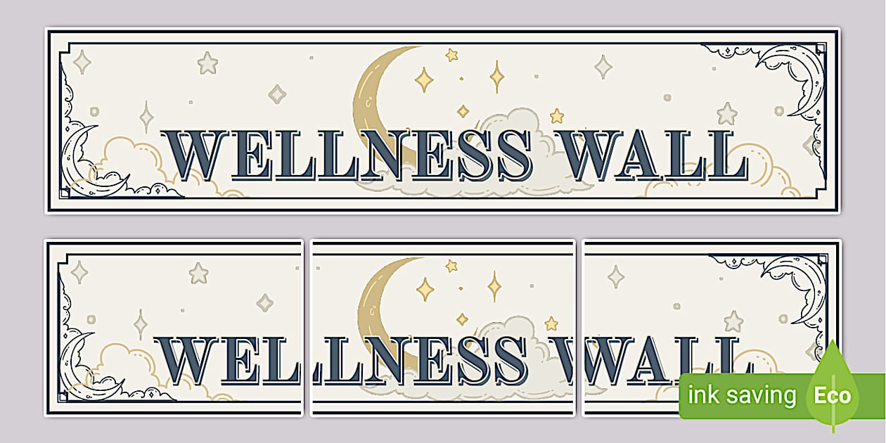 Celestial-Themed Wellness Wall Banner (Teacher-Made)