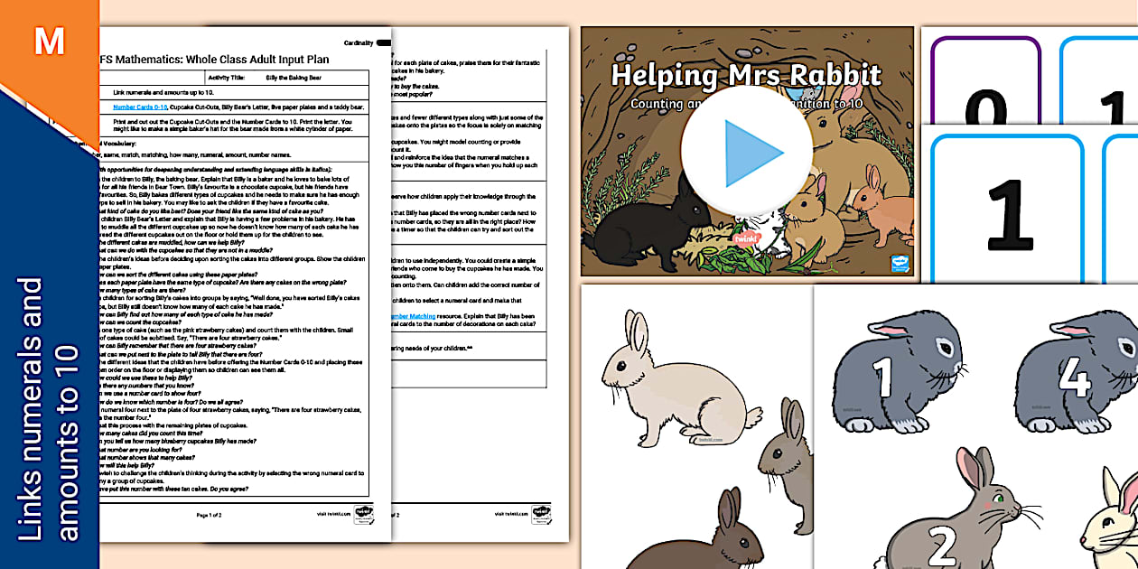 EYFS Maths Helping Mrs Rabbit Plan and Resource Pack