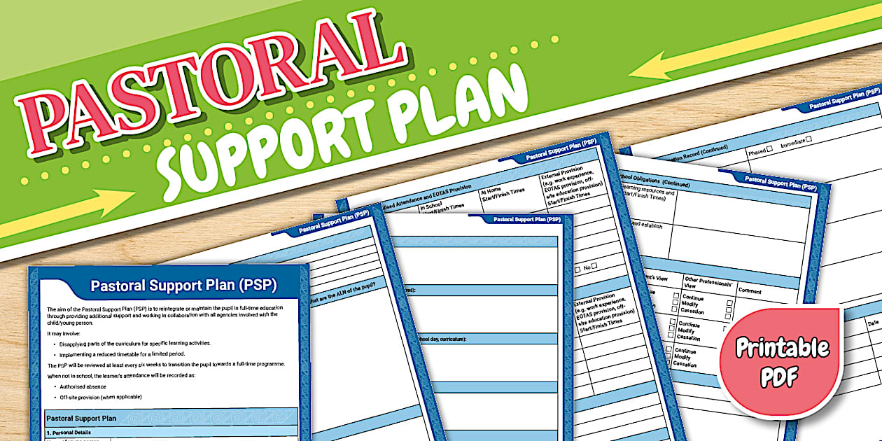 Pastoral Support Plan Template