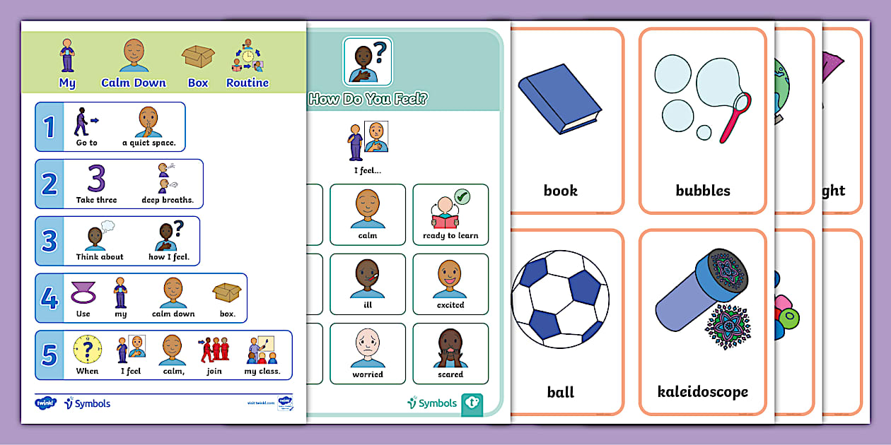 Twinkl Symbols: My Calm Down Box (Teacher-Made) - Twinkl