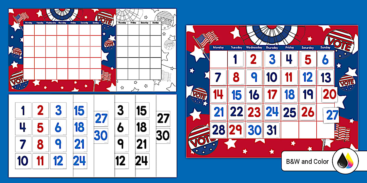 Election Calendar | Social Studies | Twinkl USA - Twinkl