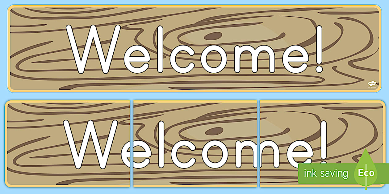 Rustic Chic Welcome Banner (Hecho por educadores) - Twinkl