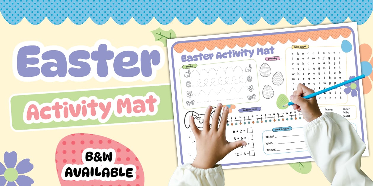 F-2 Easter Activity Mat
