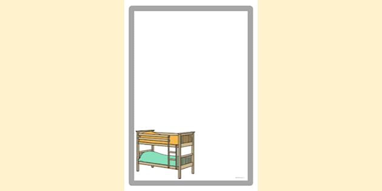 Bunk Beds Border | Page Borders | Twinkl (Teacher-Made)