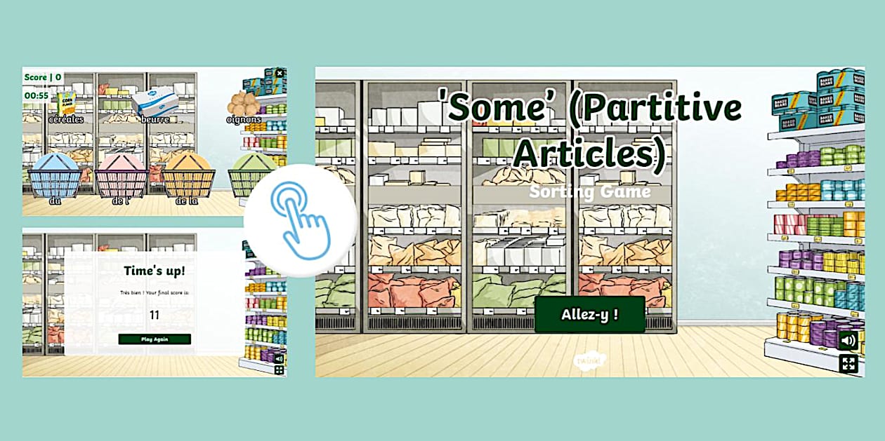 👉 French Grammar: 'Some' (Partitive Articles) Interactive Sorting Game