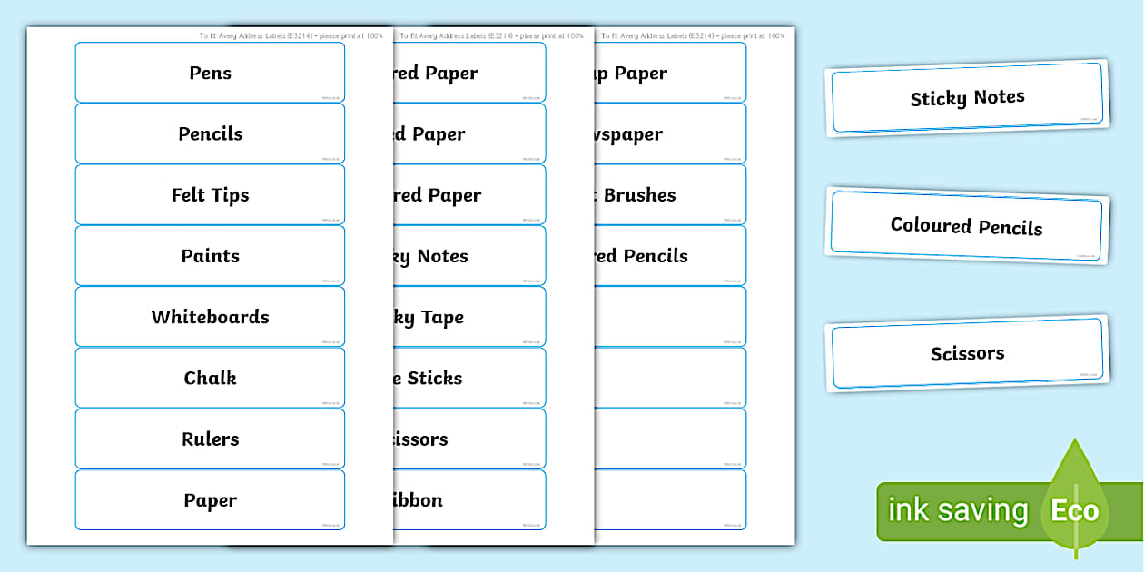 Editable Writing Area Labels (cursive) (teacher made)