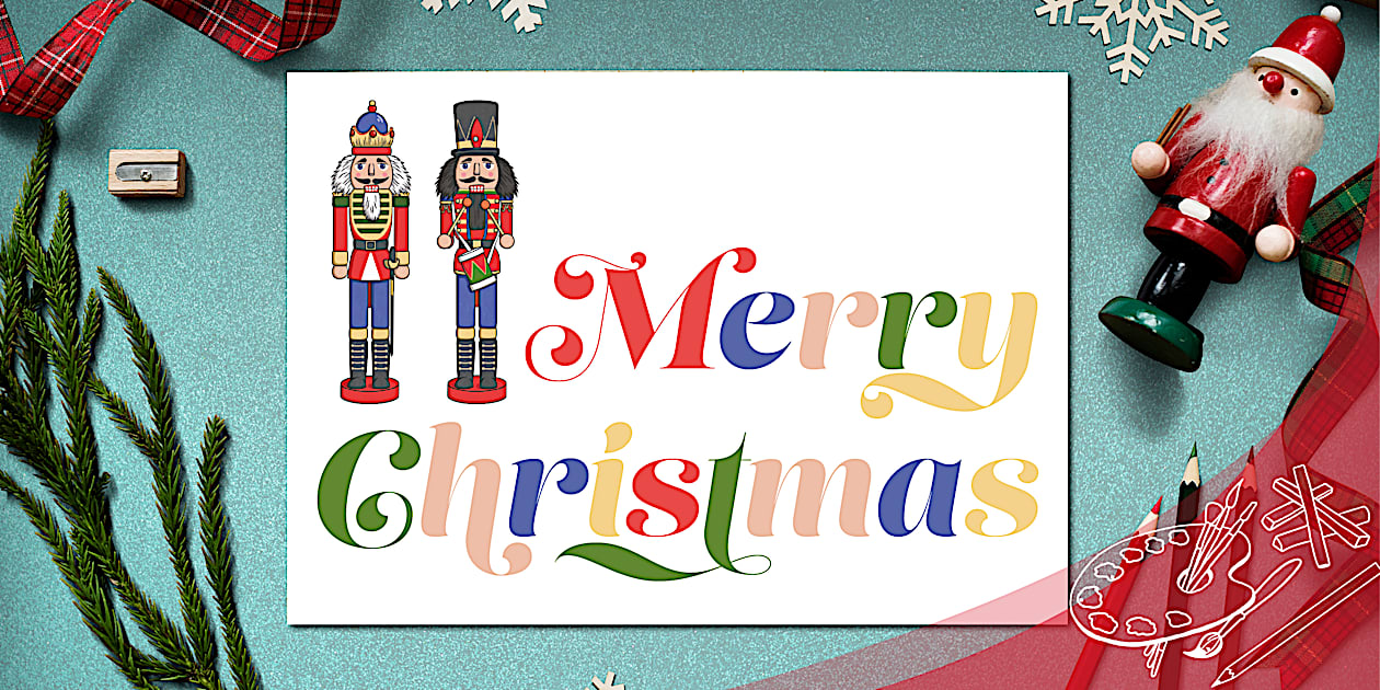 Nutcracker Merry Christmas Poster | Twinkl Art Gallery