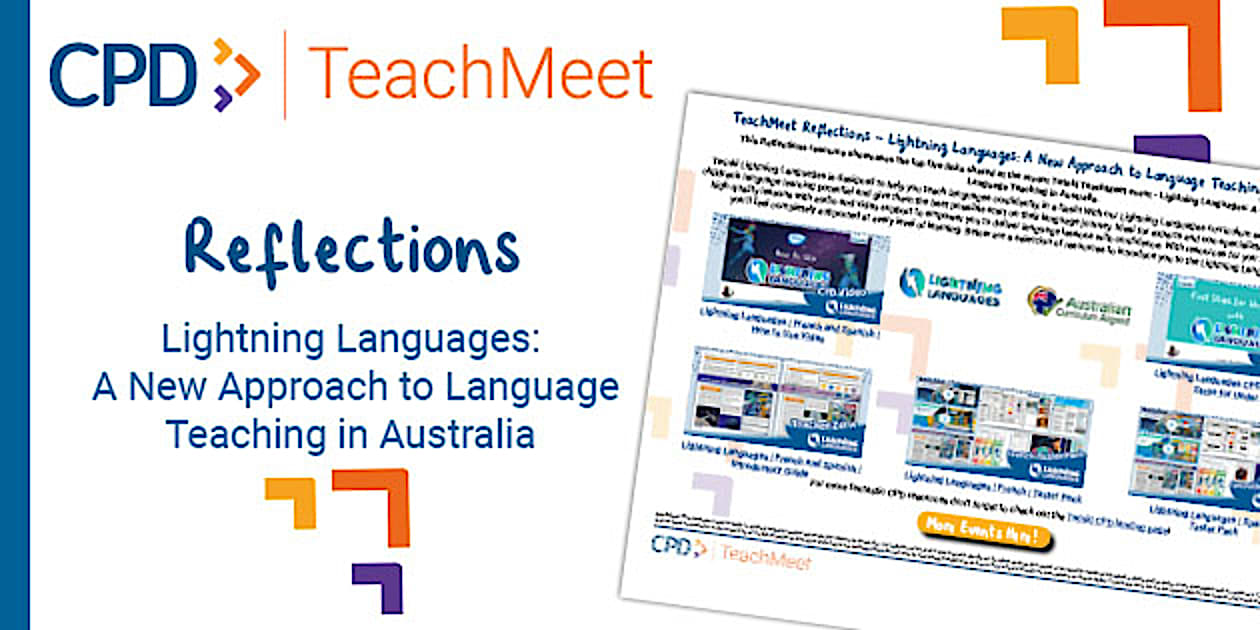 TeachMeet Reflections - Lightning Languages: A New Approach to Language