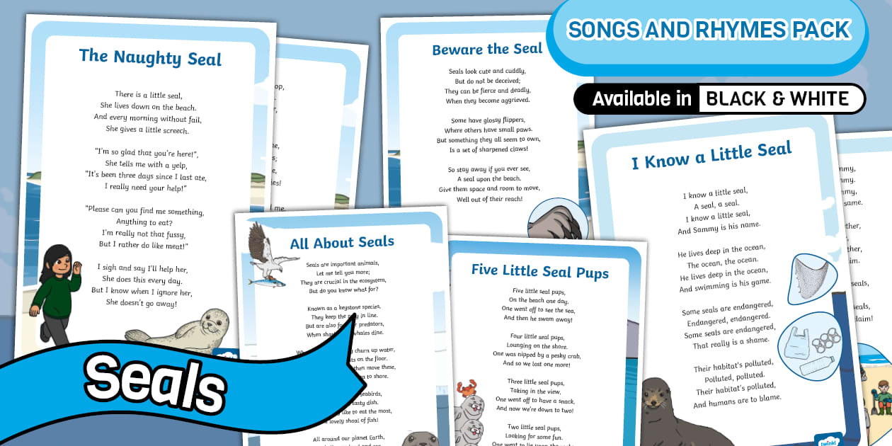 Seals Songs and Rhymes Pack